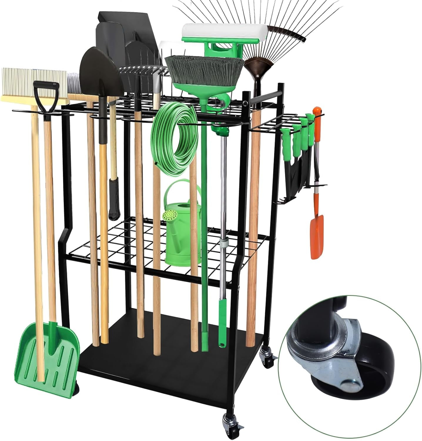 Tool Organizer, Yard Organizer for Garage Organizer with Wheels, Up to ...