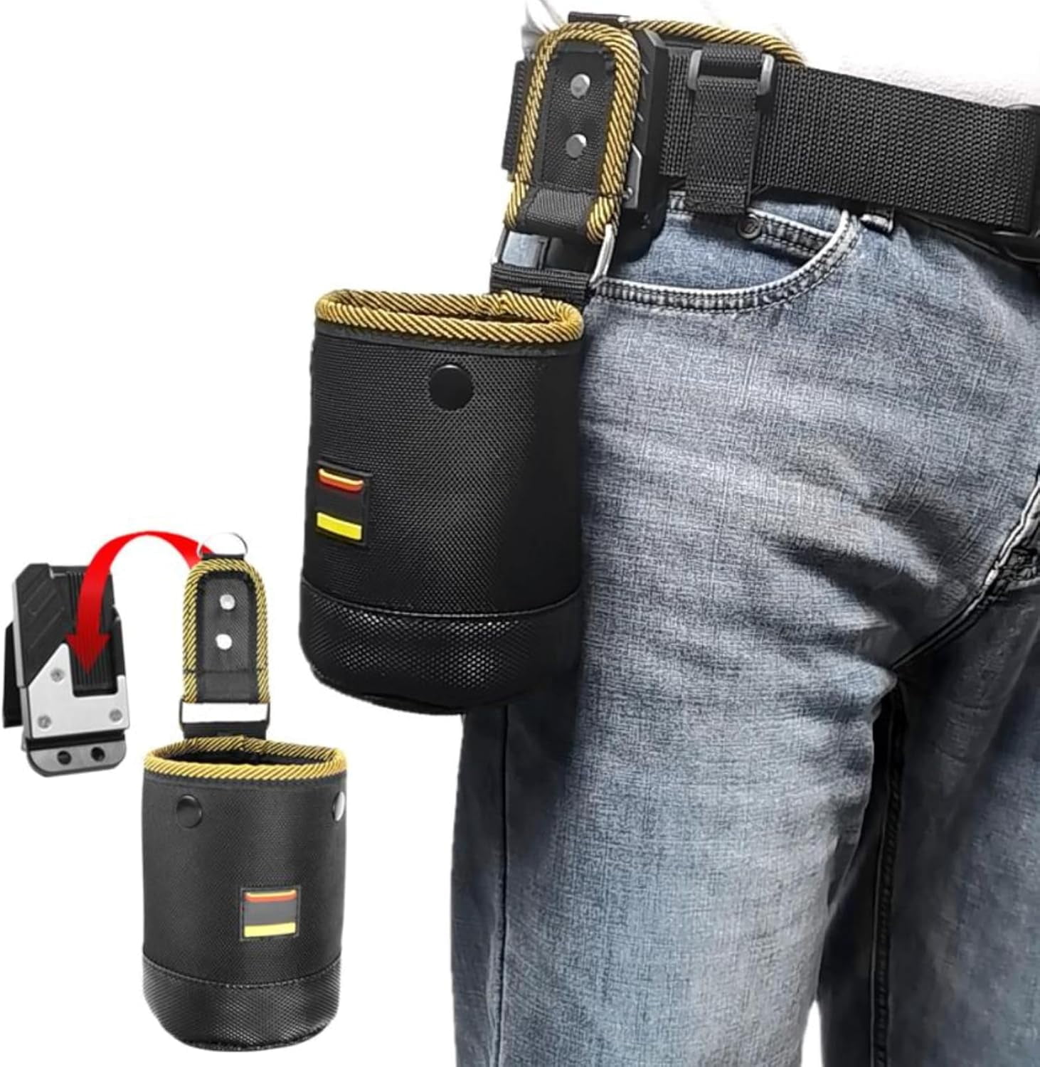 Tool Pouch for Nails & Screws with Belt Clip, 2025 Heavy-Duty Utility ...