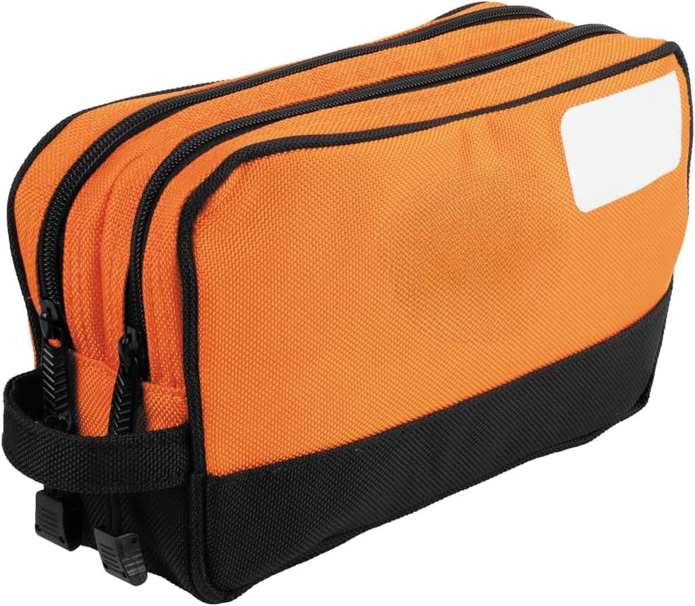 Tool Pouch Zipper Bag, Dual Compartments, 10-Inch x 6-Inch Heavy Duty ...