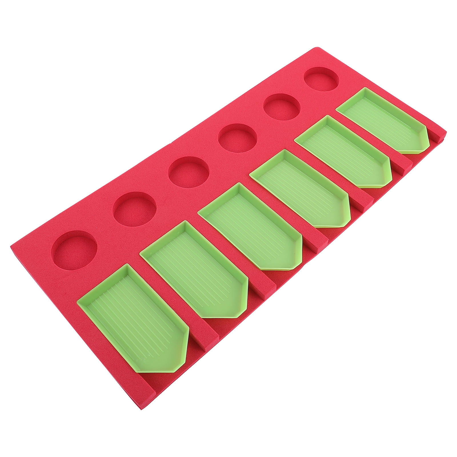 HEMOTON Red Foam Diamond Trays for Storage with Removable Sections ...