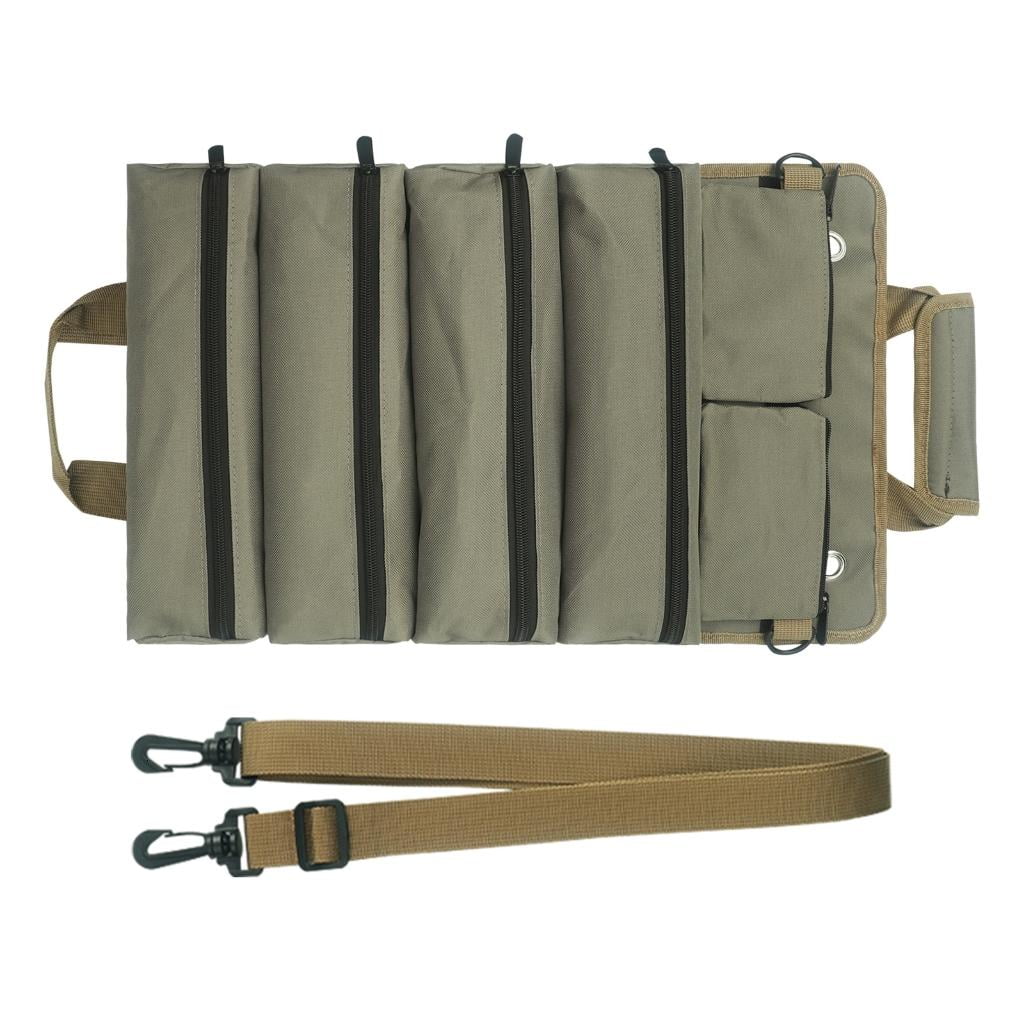 Tool Roll Bag 4 Pockets Tool Bags Multi-Purpose Roll Up Tool Bag Wrench ...