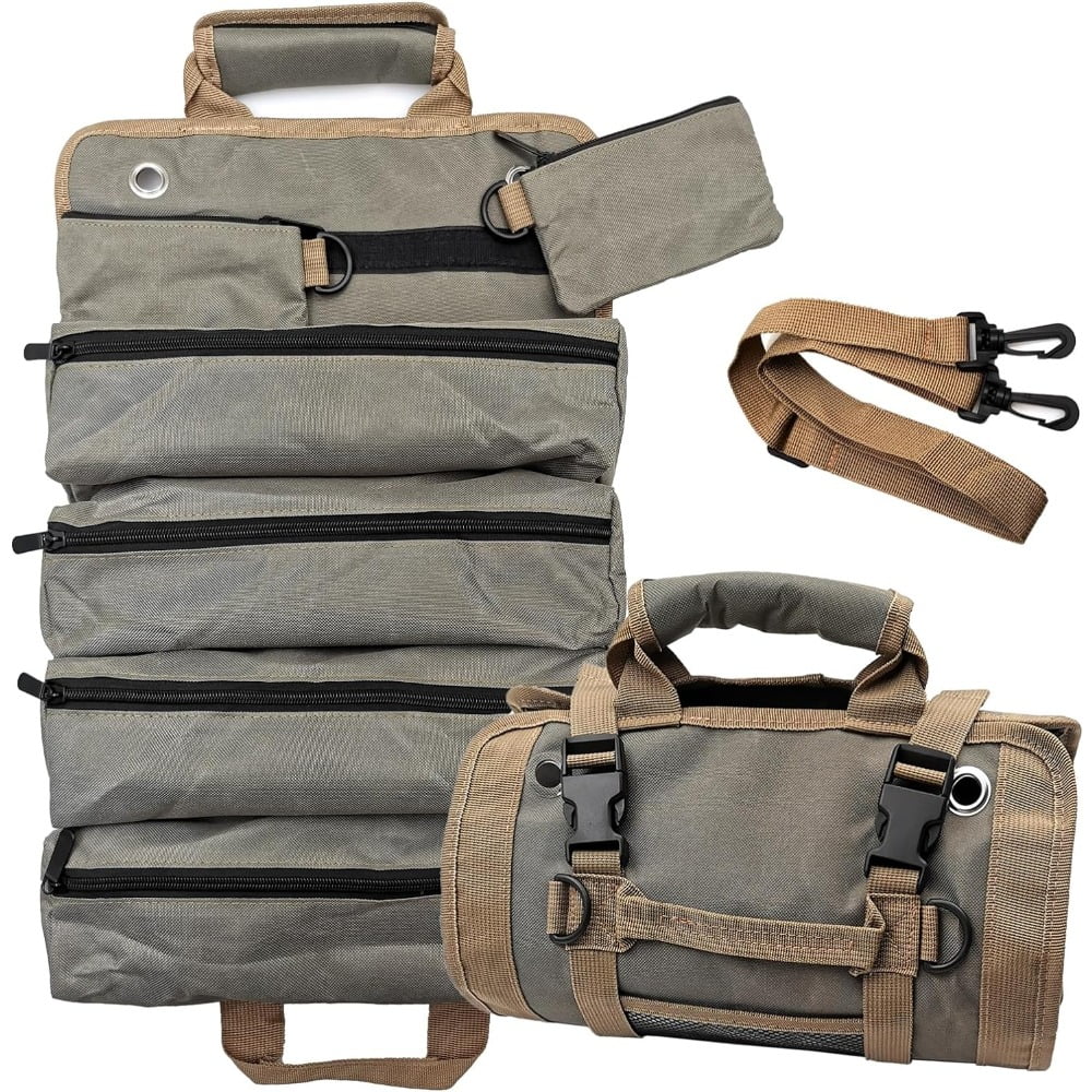 Tool Roll Bag Heavy Duty Roll Up Tool Bag Organizer Tool Roll Bag with ...