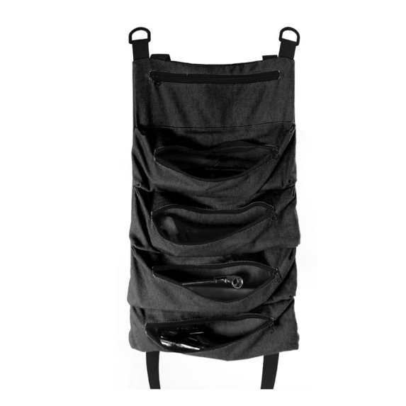 Tool Roll Bag Organizer Wrench Storage Hanging Pouch Tote 5 Pocket ...
