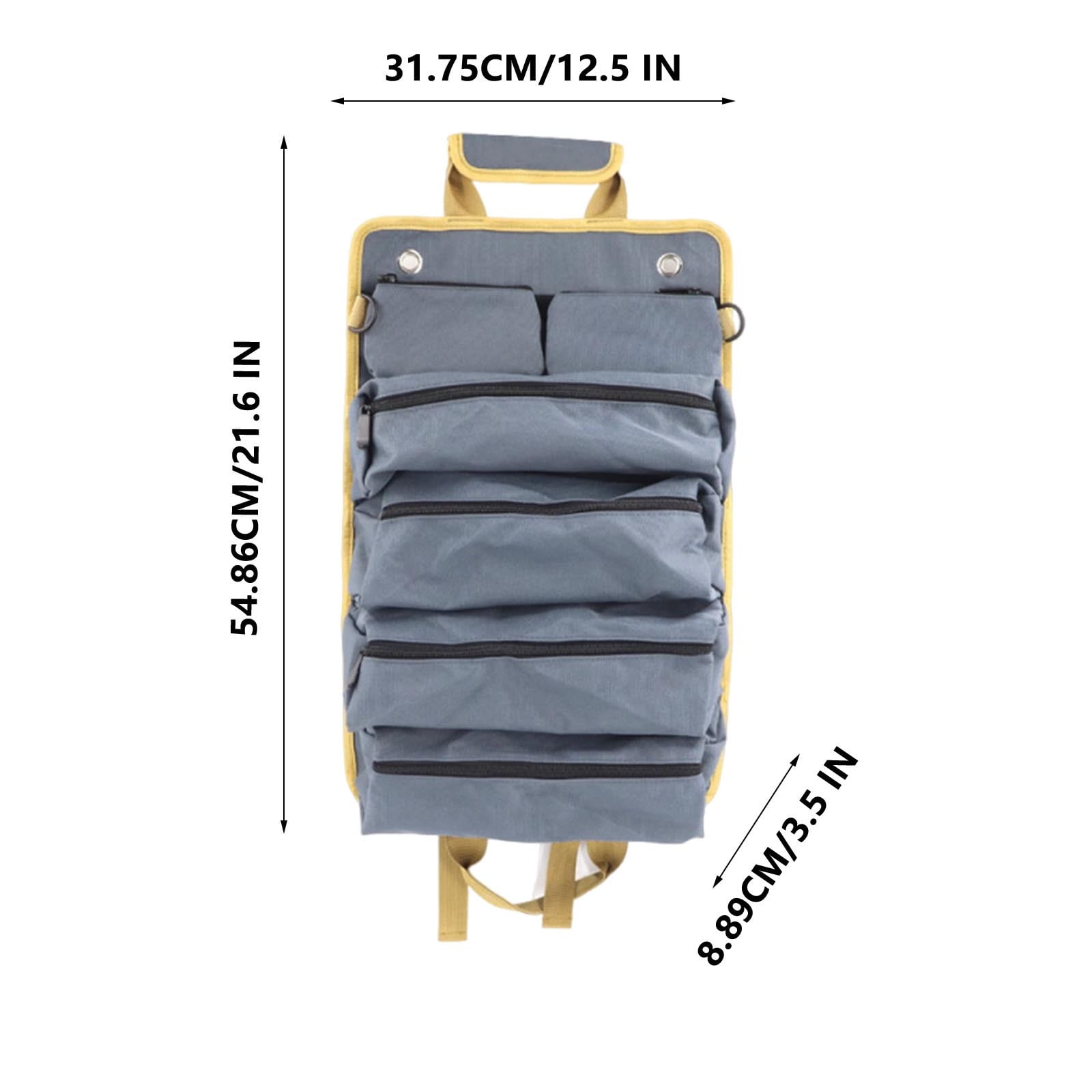 Tool Roll Bag, Roll Up Tool Bag Small Tool Bag with Detachable Pouches ...