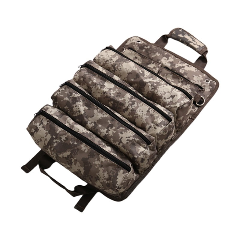 Tool Roll Organizer MultiPocket Hanging Tool Roll Portable Tool ...