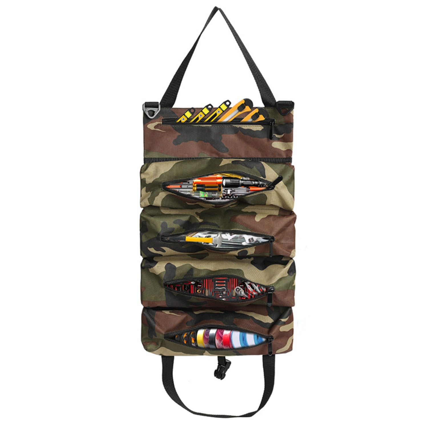 Tool Roll Up Pouch, Tool Roll, 16OZ Canvas Multi-Purpose Wrench Roll Up ...