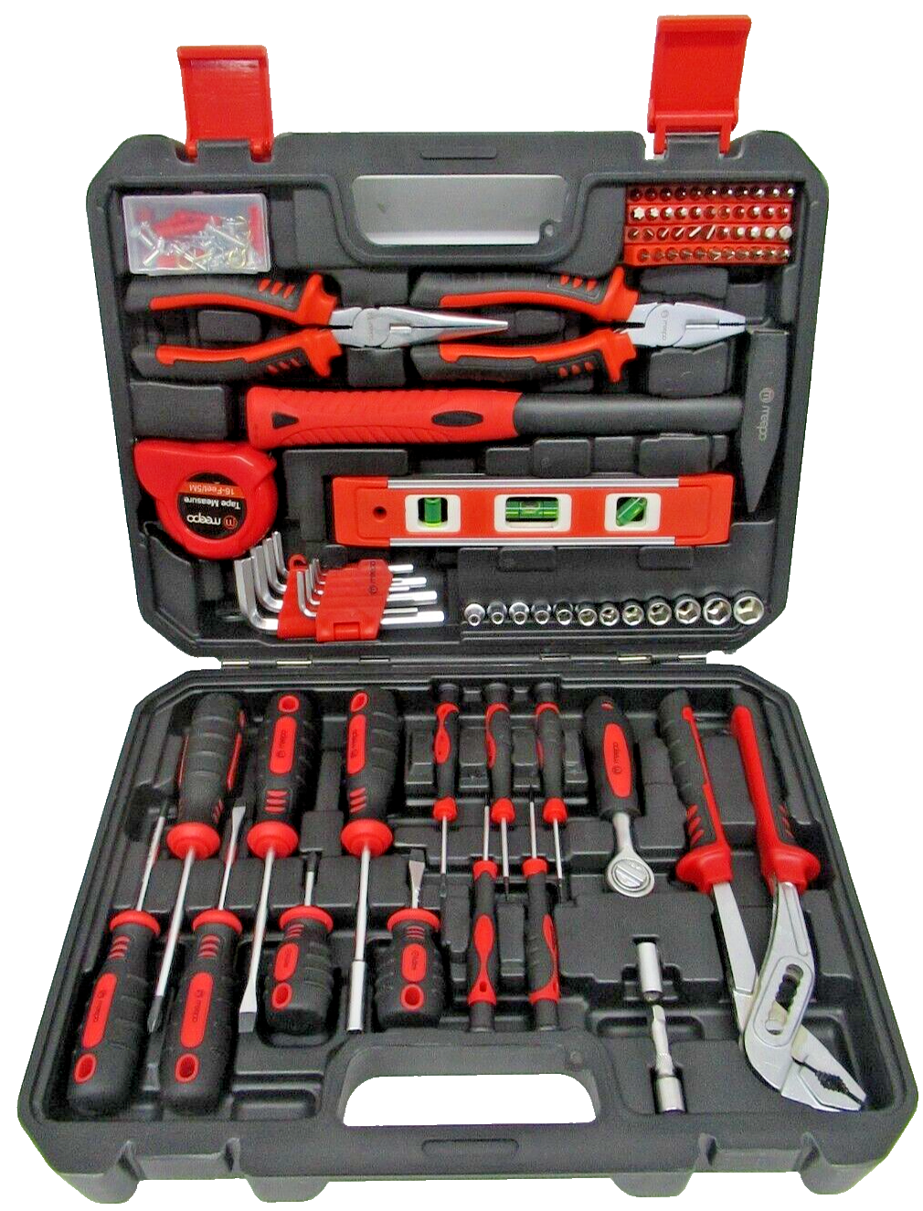 Tool Set, 186-Piece Tool Kit with solid tool case - Walmart.com