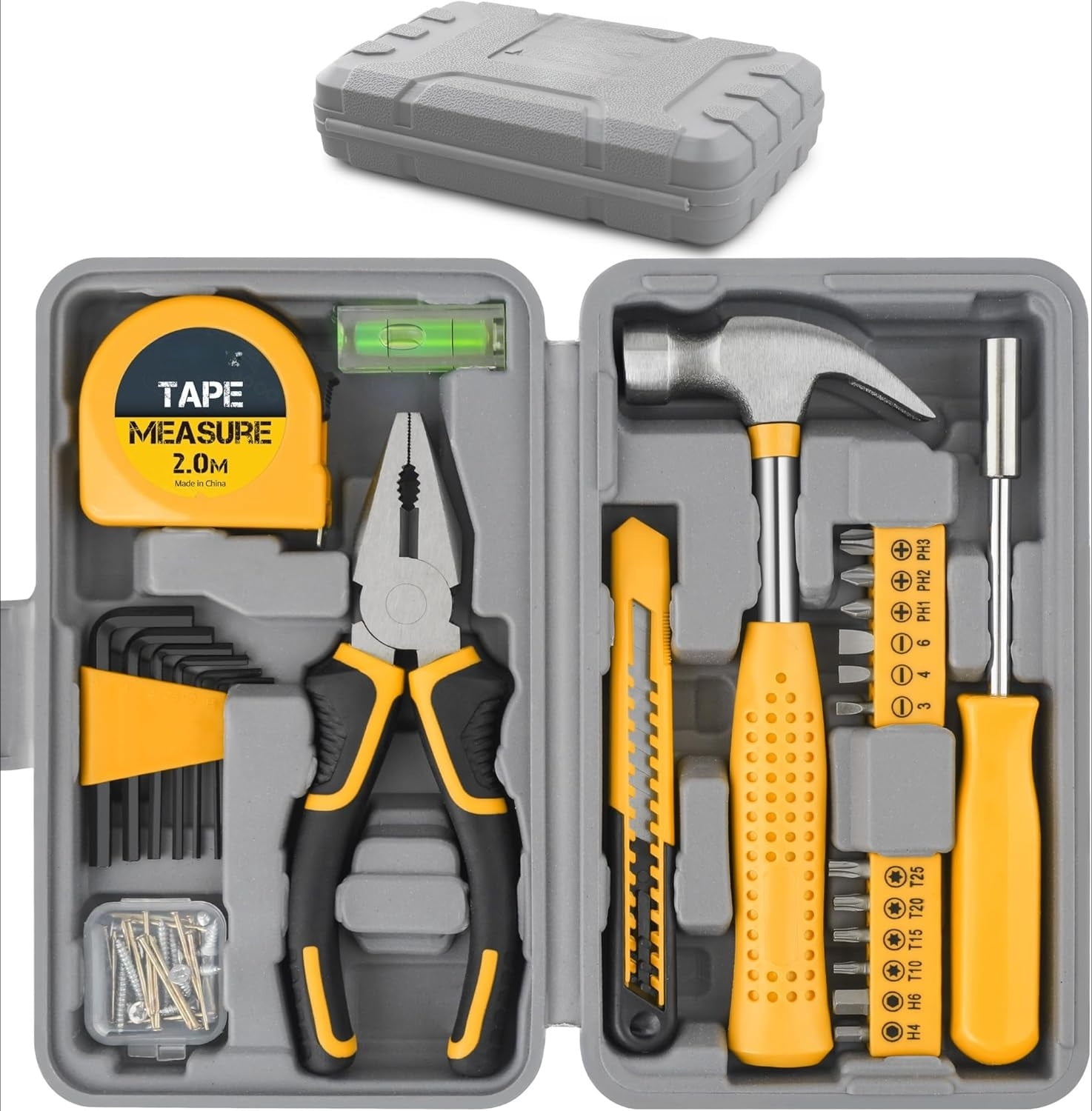 Tool Set 25pc Pink Household DIY Tool Kit for Women. Small Mini Tool ...
