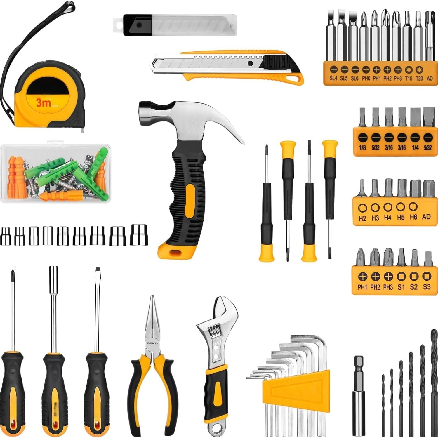 Tool Set：Tool Kit with 8V Cordless Drill,Tool Box with Drill,Hand Drill ...