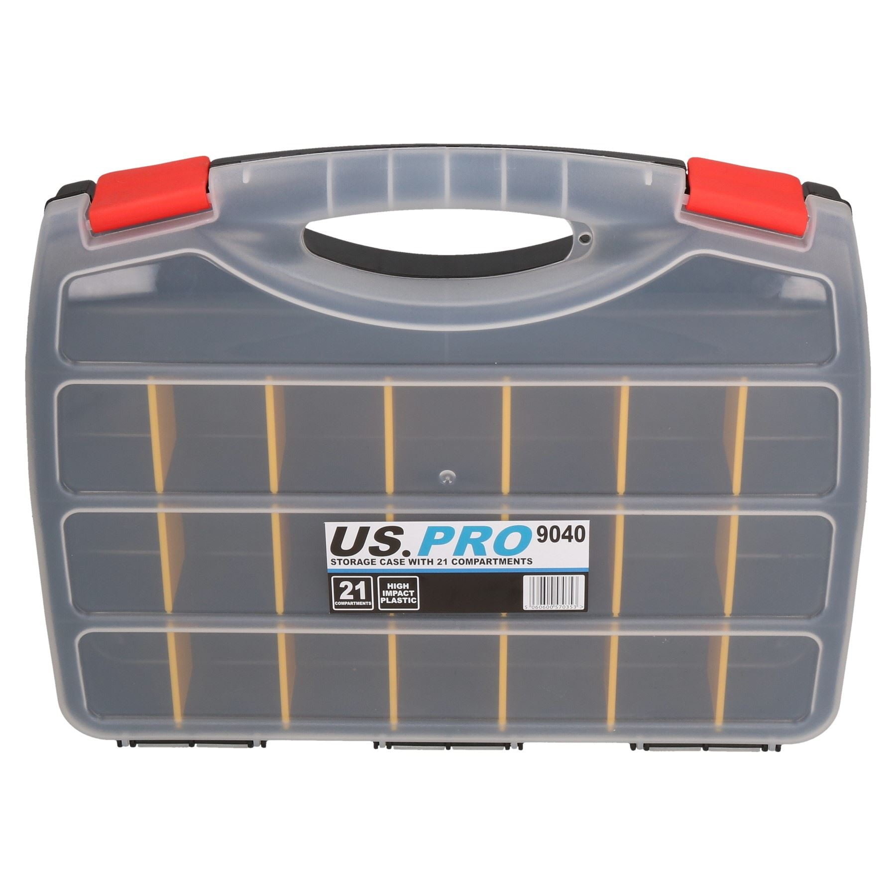 Tool Storage Case with 21 Adjustable Compartments Organiser Plastic ...
