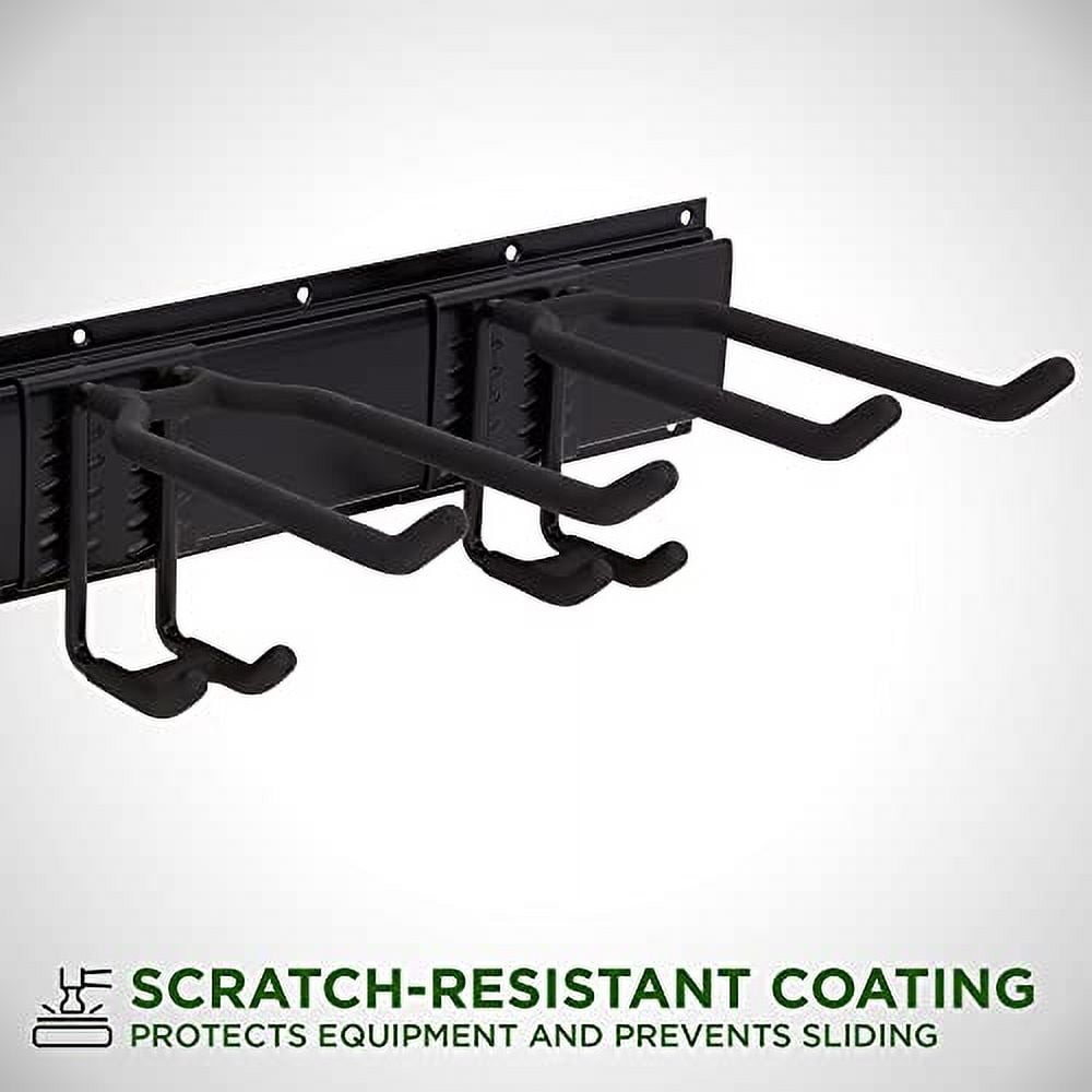 Tool Storage Rack, 8 Piece Garage Organizer, Metal, Wall mounted ...