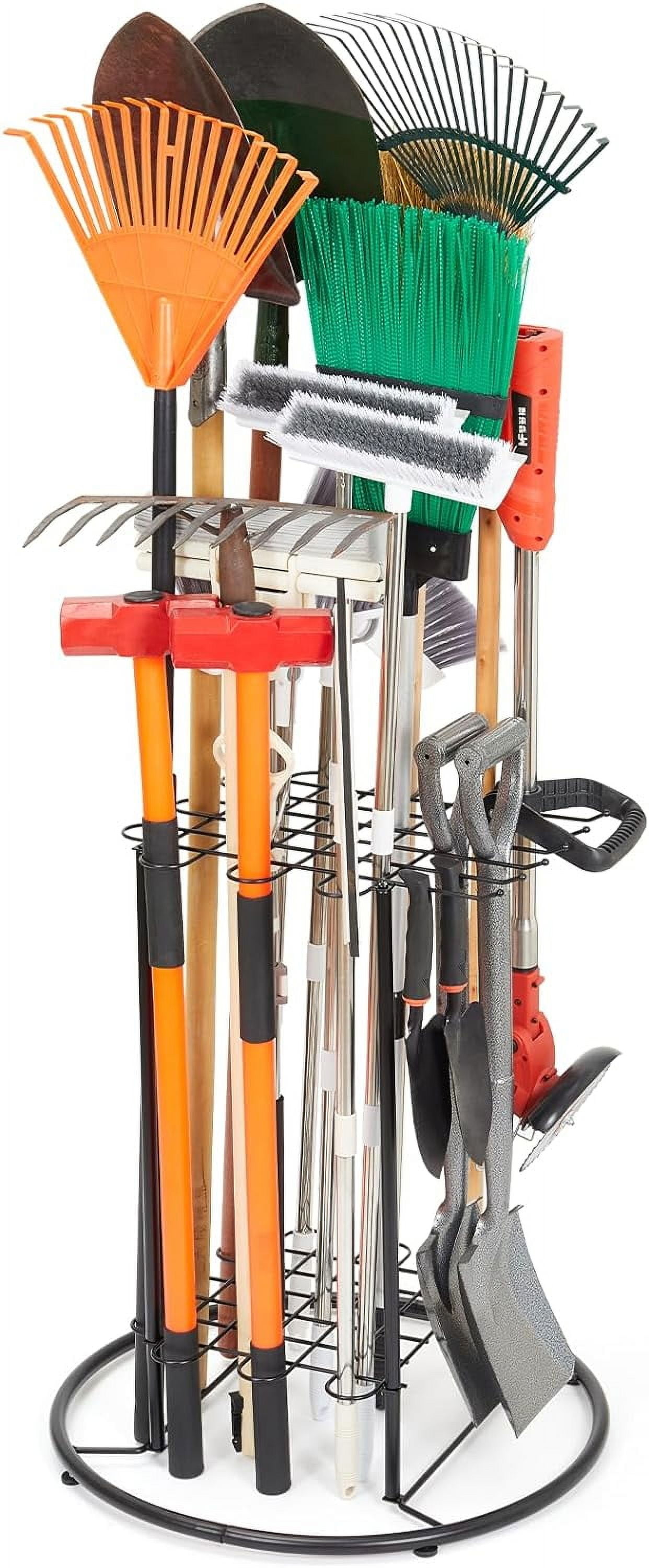 Tool Storage Rack, Garage Organization, Organizes up to 40 Long-Handled ...