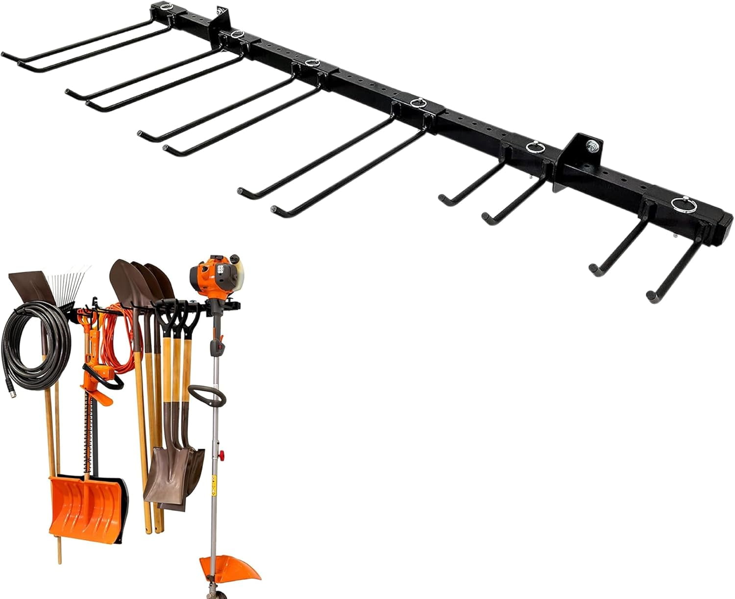Tool Storage Rack – Heavy Duty Garage Tool Organizer Wall Mount for ...