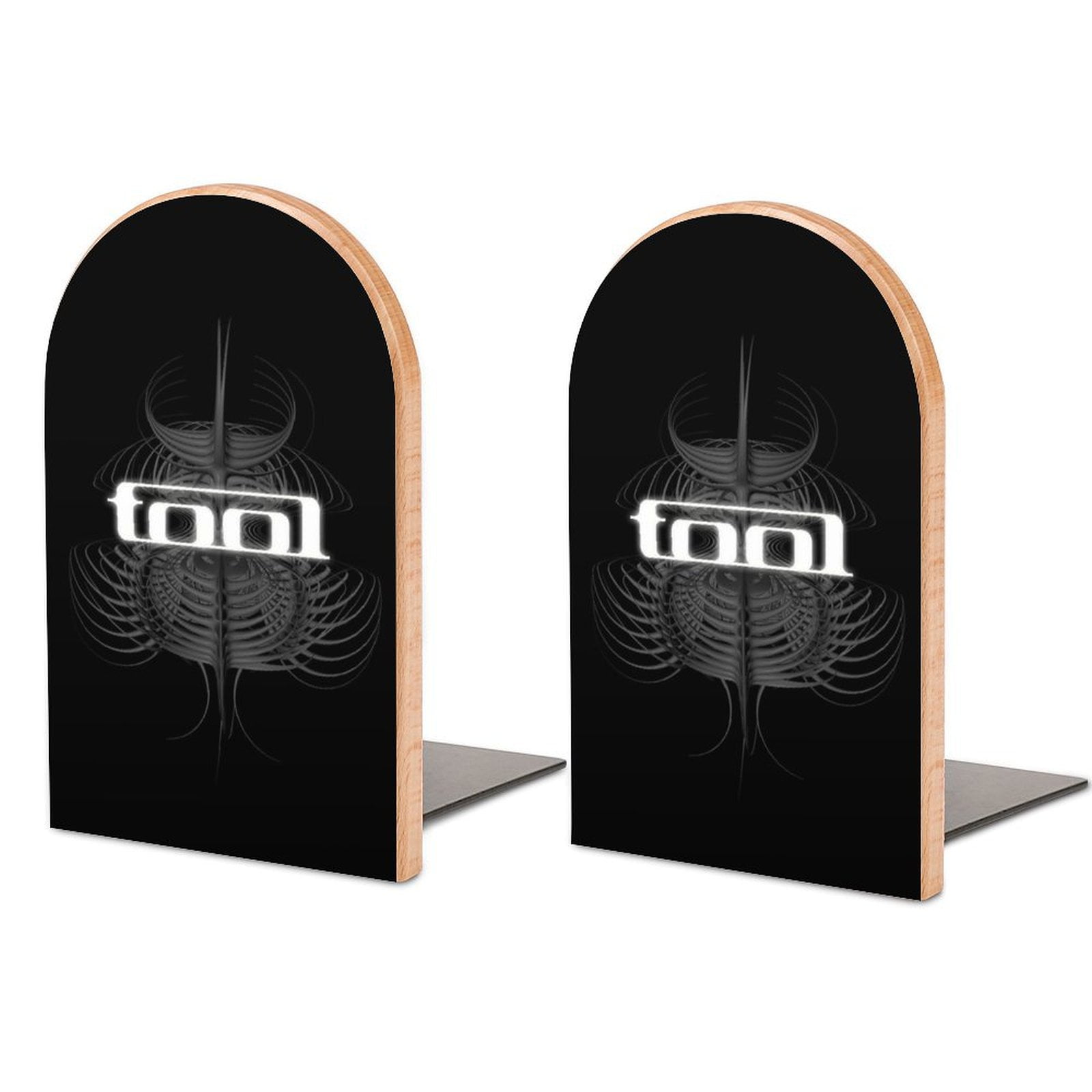 Tool The Pot Bookends Wood Book Divider Decor Shelves Non-Skid Book ...