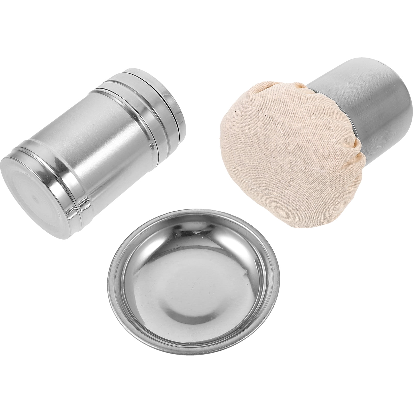 WRITWAA Silver Oil Mop Seasoning Jar Set Multifunctional Cooking Tool ...