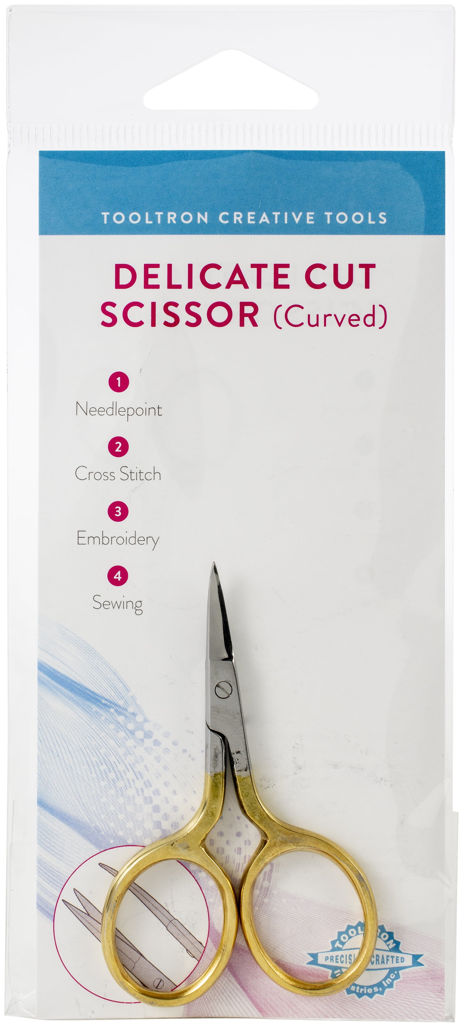 Tool Tron Delicate Cut Curved Scissors- - Walmart.com