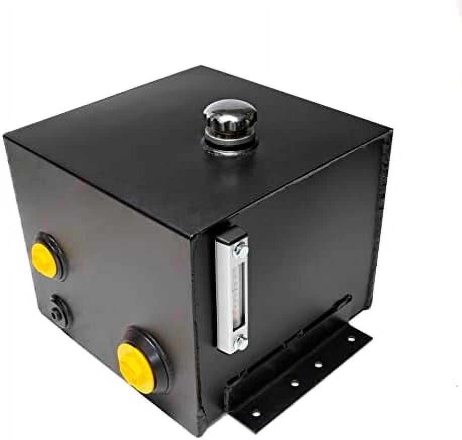 Tool-Tuff 7-Gallon Hydraulic Fluid Reservoir Tank, Horizontal-Mount, w ...