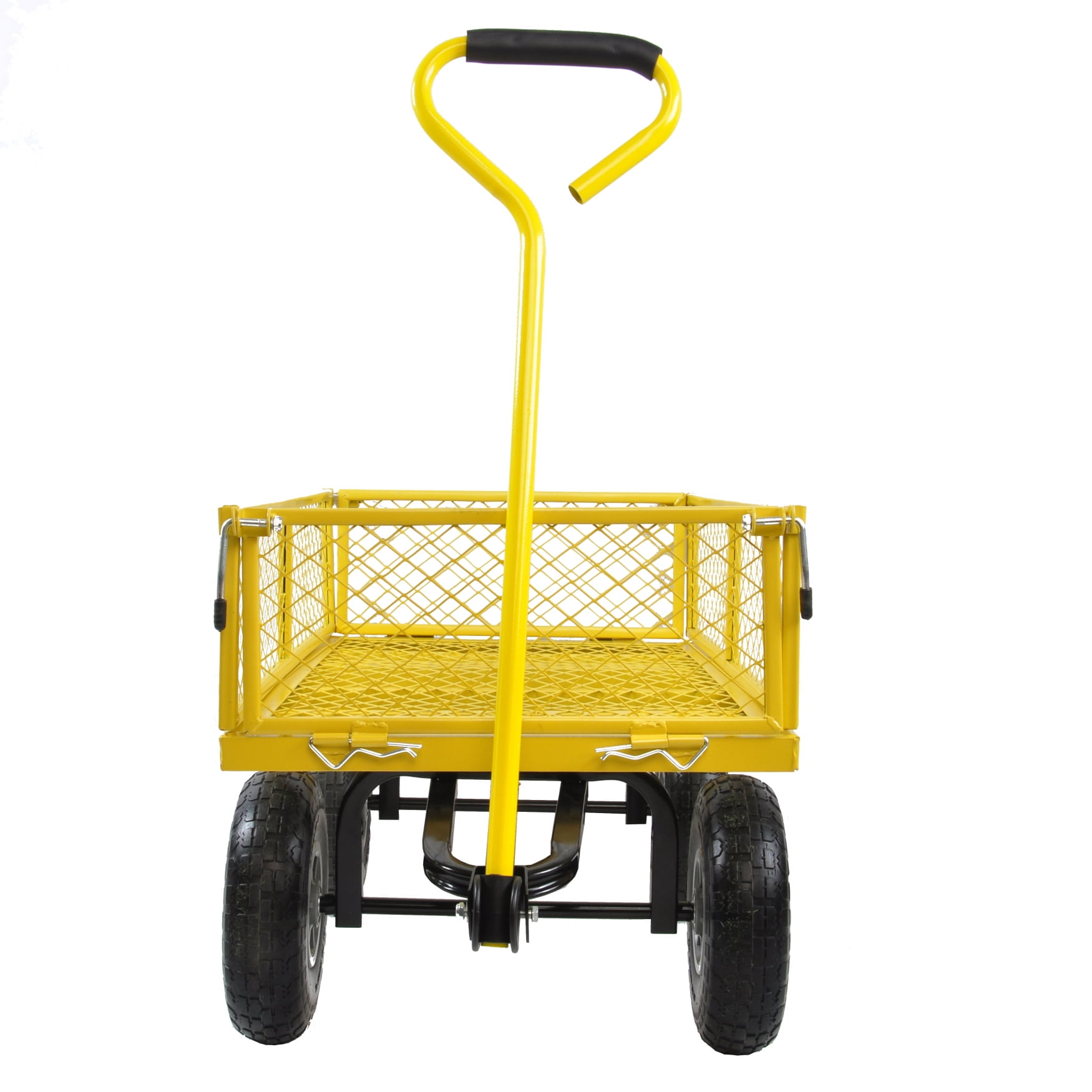 Tool Wagon Cart with 180 Degree Steering Range Handle and 4 Wheels ...
