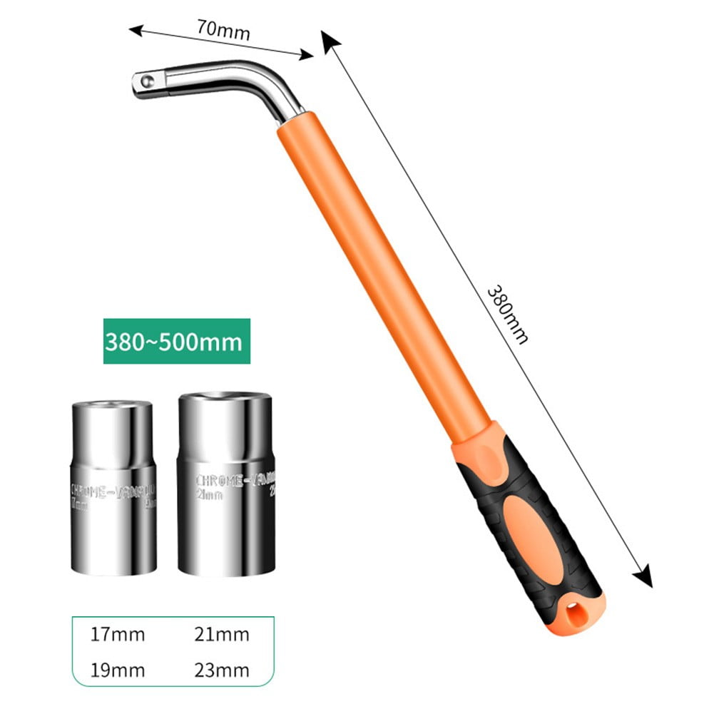 Tool Wheel Wrench Nut Wrench Extendable with Socket Lug Nut Wrench ...