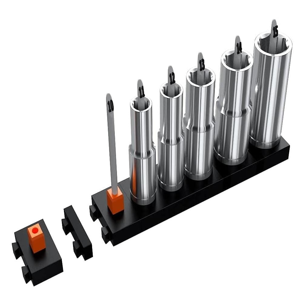 ToolBox Widget - Socket Organizer 3/8" | Includes 12 Modular Socket ...