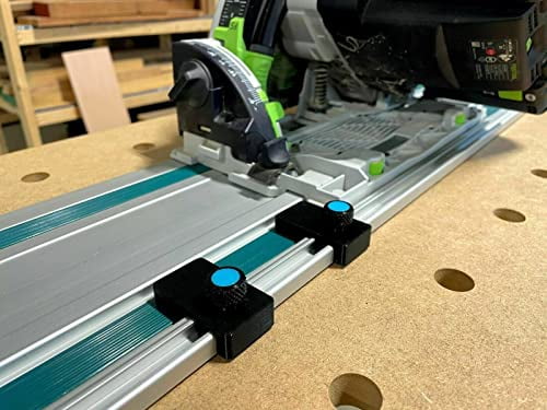 ToolCurve's Track Saw Guide Rail Limit Stops - Set of 2 - Walmart.com