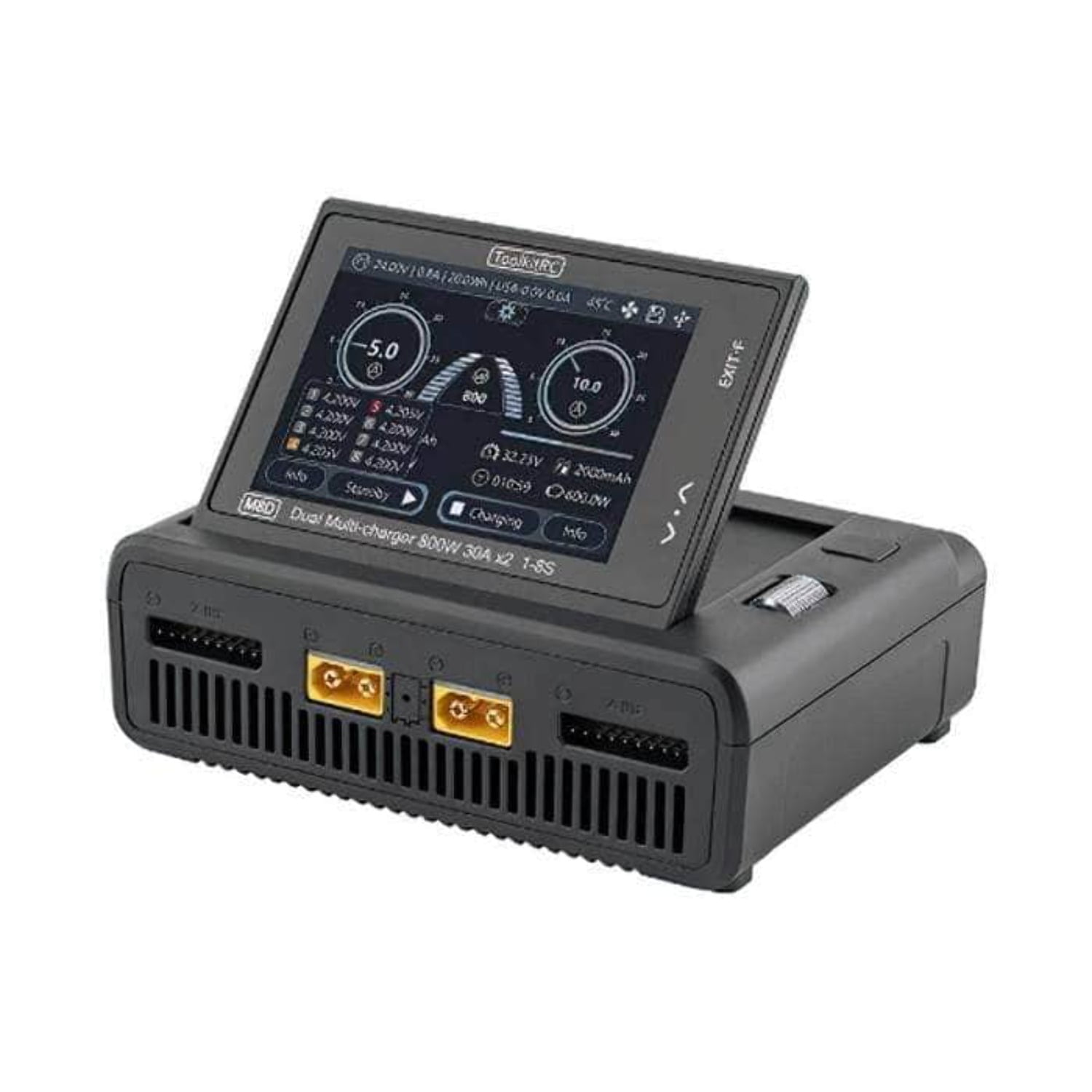 ToolKitRC M8D 1600W 50A 1-8S Touch-Screen Dual Channel DC Smart Charger ...