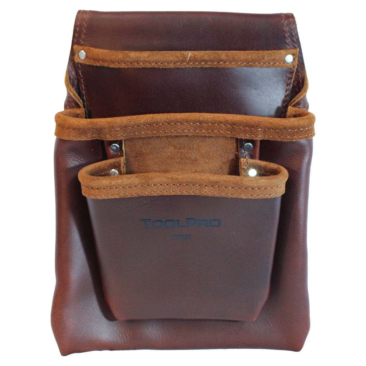 ToolPro 3-Pocket Nail Pouch – Premium Oil-Tanned Top Grain Leather ...