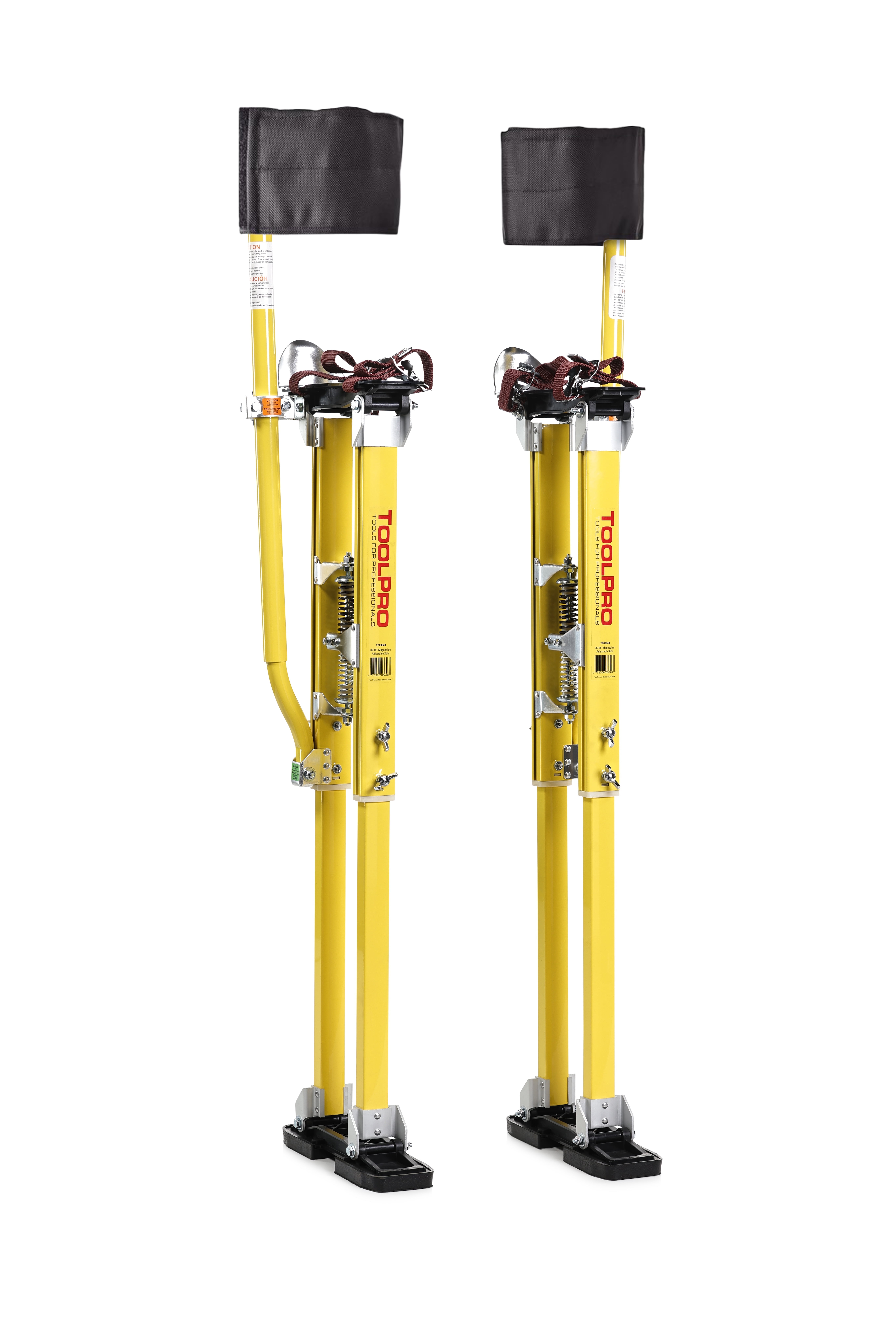 ToolPro Professional Grade Magnesium Stilts, 36-48 in. Drywall Stilts ...