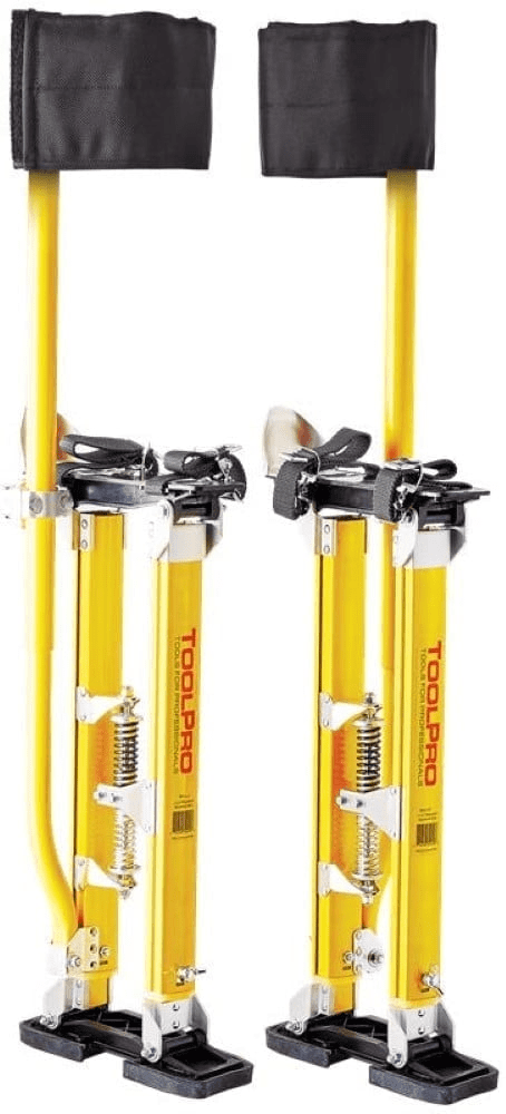 ToolPro Professional Grade Magnesium Stilts, 18-30 in. Drywall Stilts ...