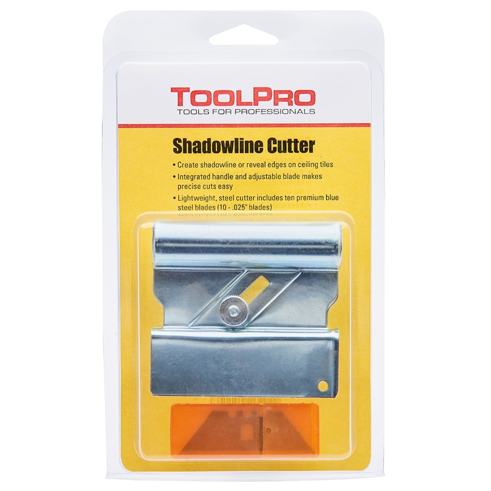 ToolPro Shadowline Ceiling Tile Cutter - Includes 5 Replacment Blades ...