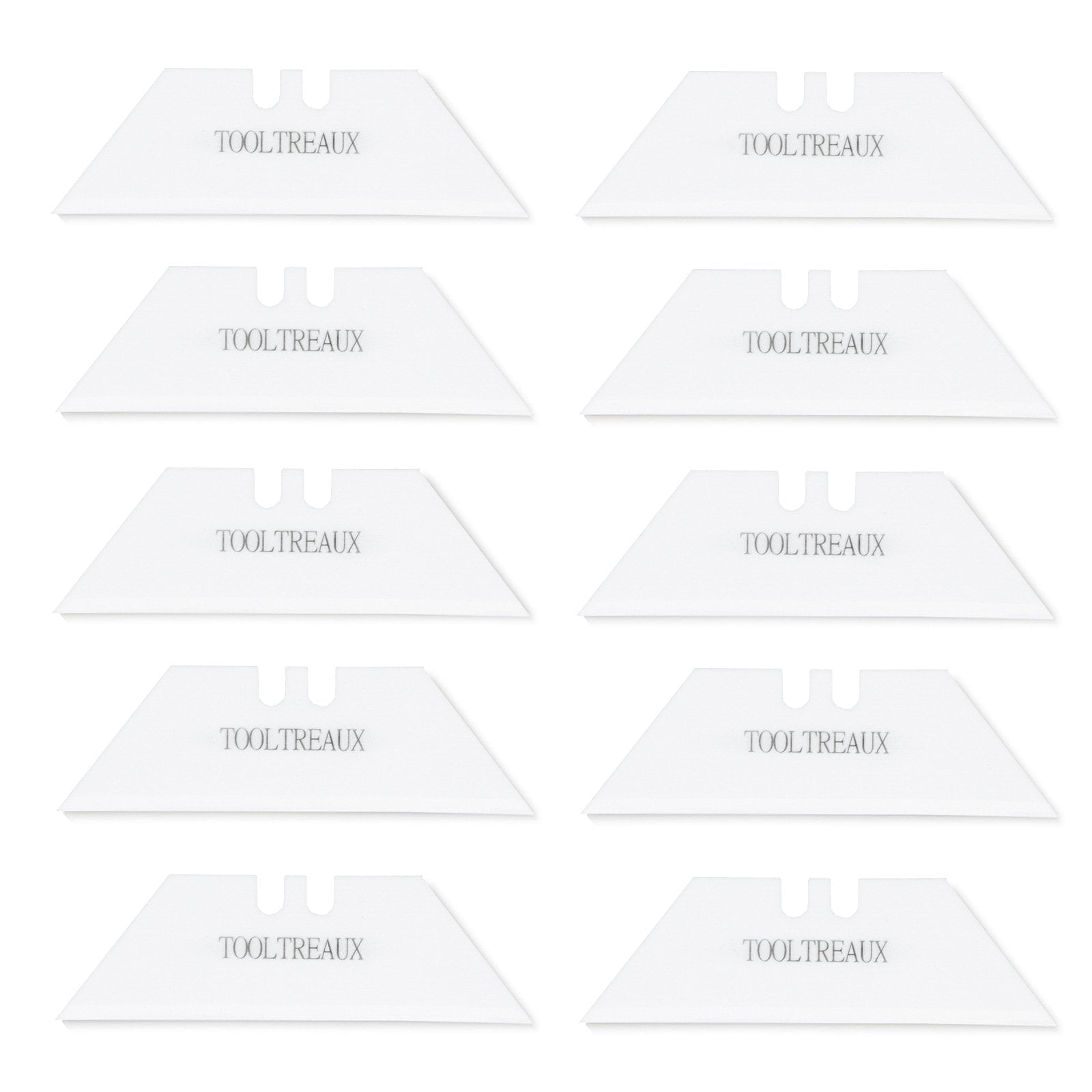 ToolTreaux 10pk White Ceramic Two Notch Box Cutter Utility Knife ...