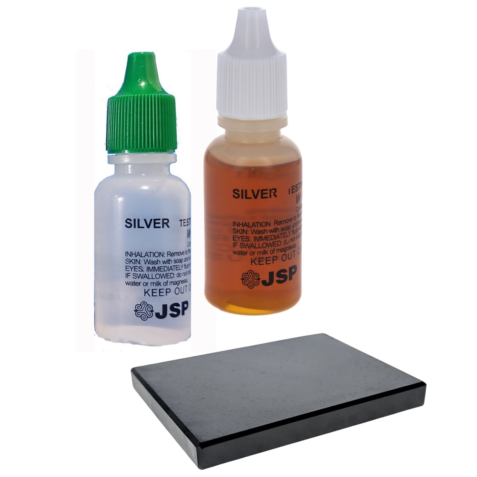 ToolTreaux 3pc Quality and Grade Silver Testing Solution Stone Set .5oz ...