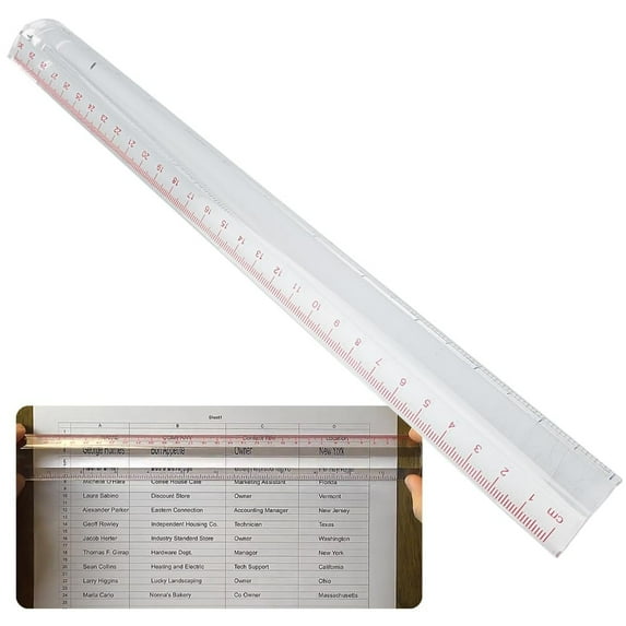 ToolUSA 12" ACRYLIC MAGNIFIER/ RULER - MP312 - Walmart.com