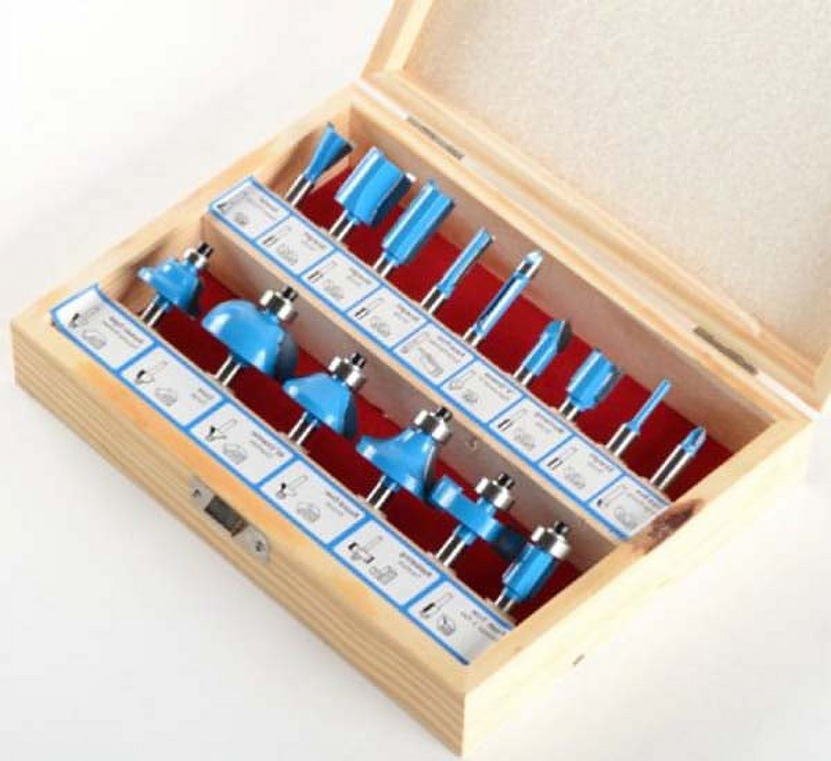 ToolUSA 15-Piece Tungsten Carbide Router Bits | Comprehensive ...