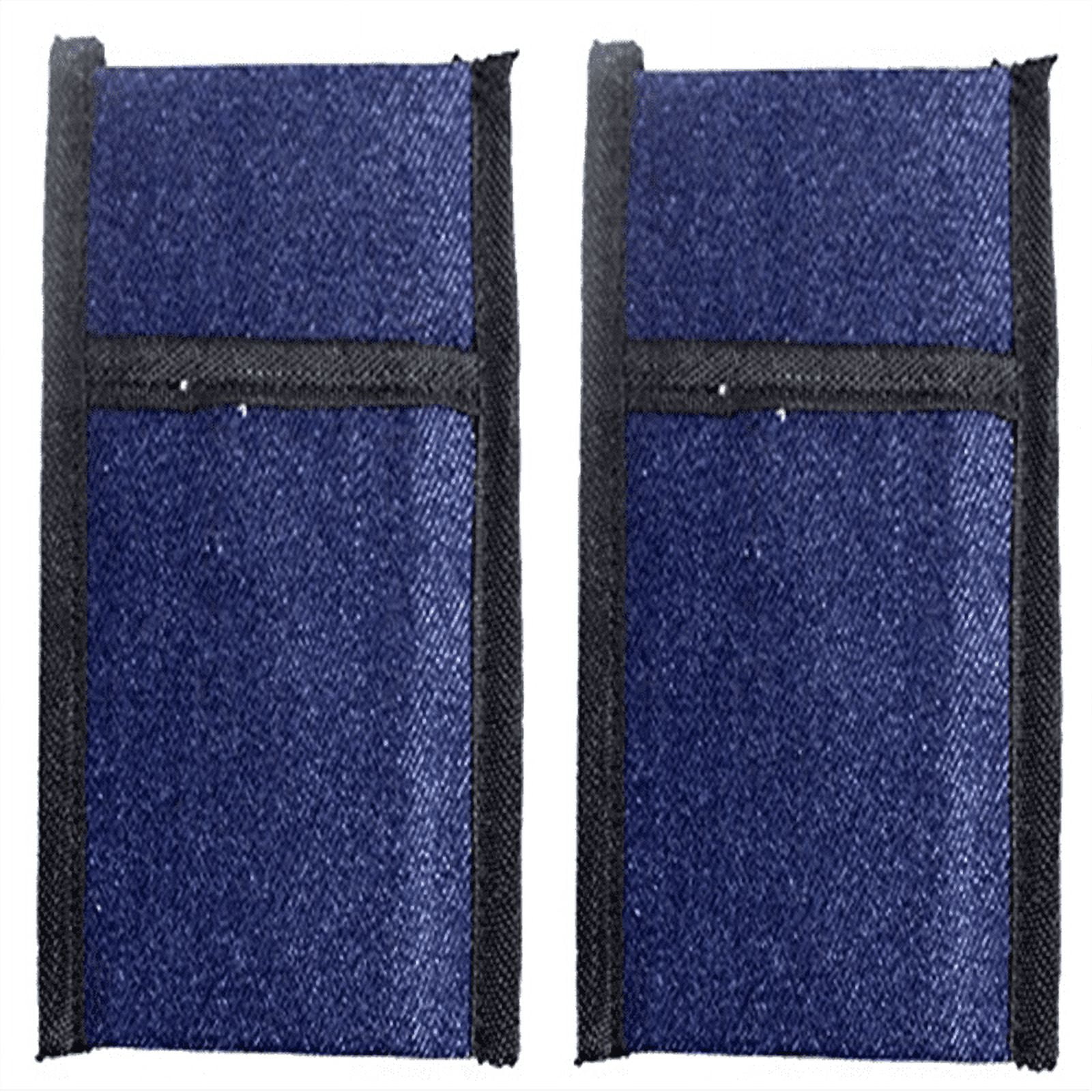 ToolUSA (2 Pack) Deluxe 6.25" x 4" Blue Denim & Black Nylon Trim Belt ...