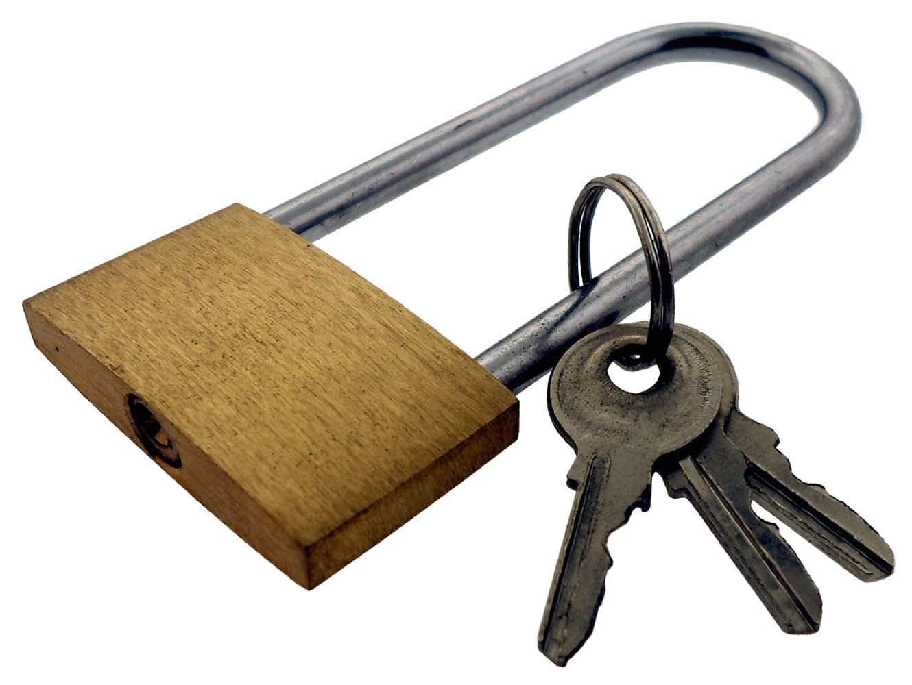 ToolUSA (2 Pack) Long Shank Padlocks | 2-3/8" (6 cm) Shank | Hardened ...