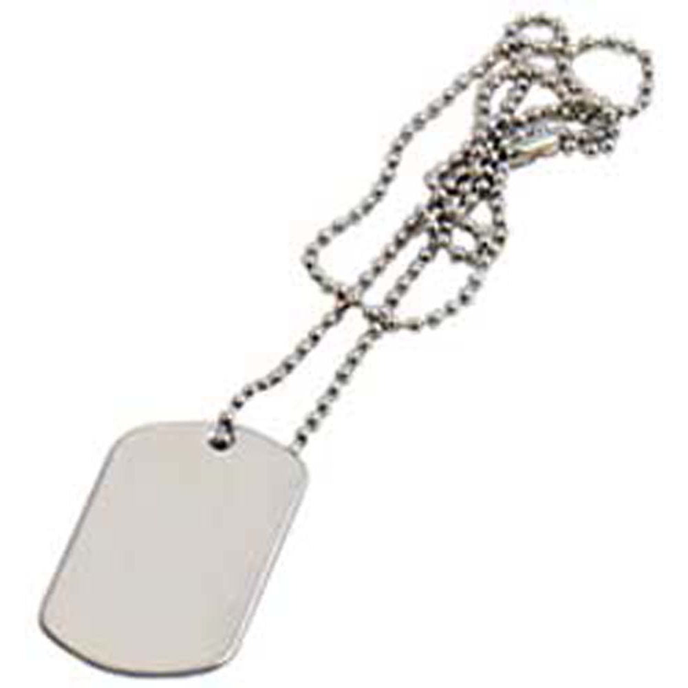 ToolUSA (2 Pack) Military-Style Metal Name Tag | Engravable | Complete ...