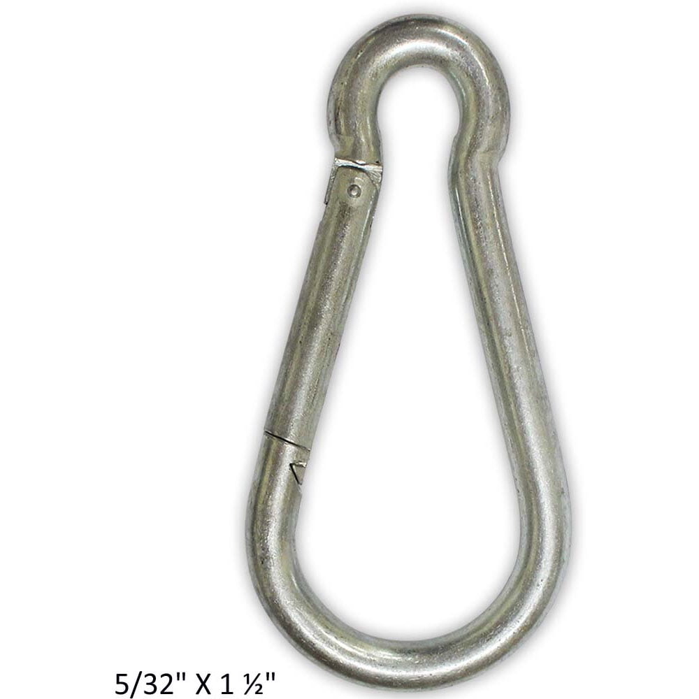 ToolUSA (2 Pack) Snap Hook | 5/32" (0.4 cm) X 1 ½" (3.8 cm) | Zinc ...