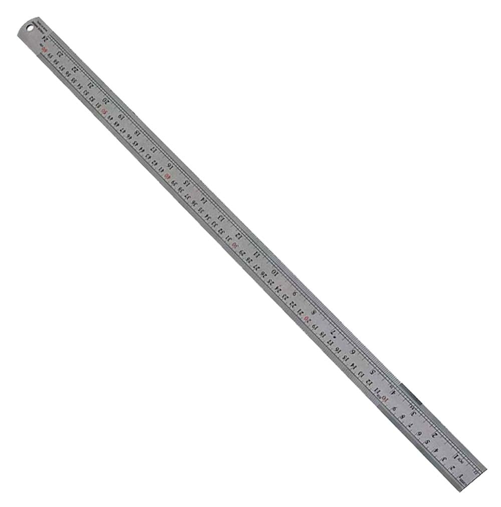 ToolUSA 24" (600mm) Precision Dual-Scale SAE/Metric Stainless Steel ...