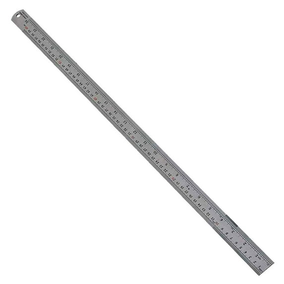 ToolUSA 24" (600mm) Precision Dual-Scale SAE/Metric Stainless Steel ...