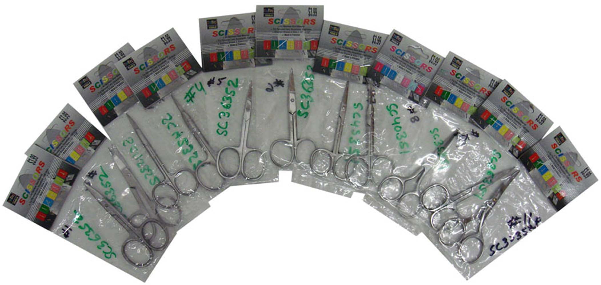 ToolUSA 24-Piece Assorted Scissors Set | Stainless Steel | 2.5"-4.5 ...