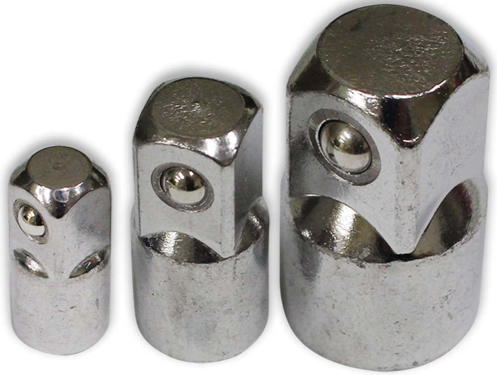 ToolUSA 3-Piece Adaptor Set | Socket Converters: 3/8" to 1/4" | 1/2" to ...