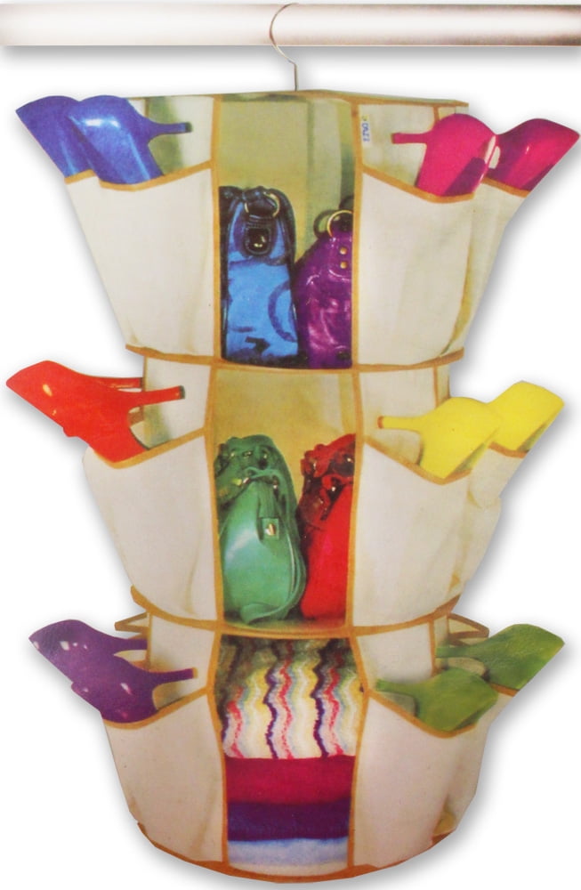 ToolUSA 360° Rotating Closet Carousel Caddy | 35.25" Long | 13" Central ...