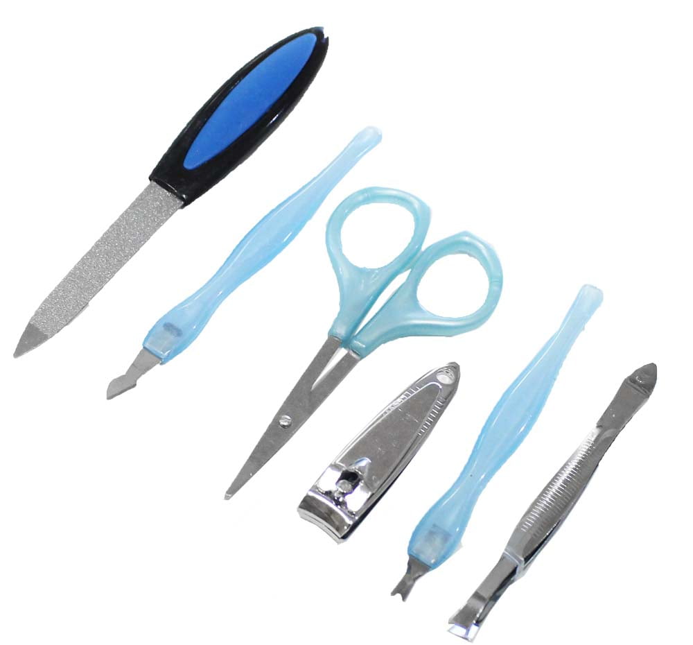 ToolUSA 6-Piece Professional Manicure & Grooming Kit | Stainless Steel ...