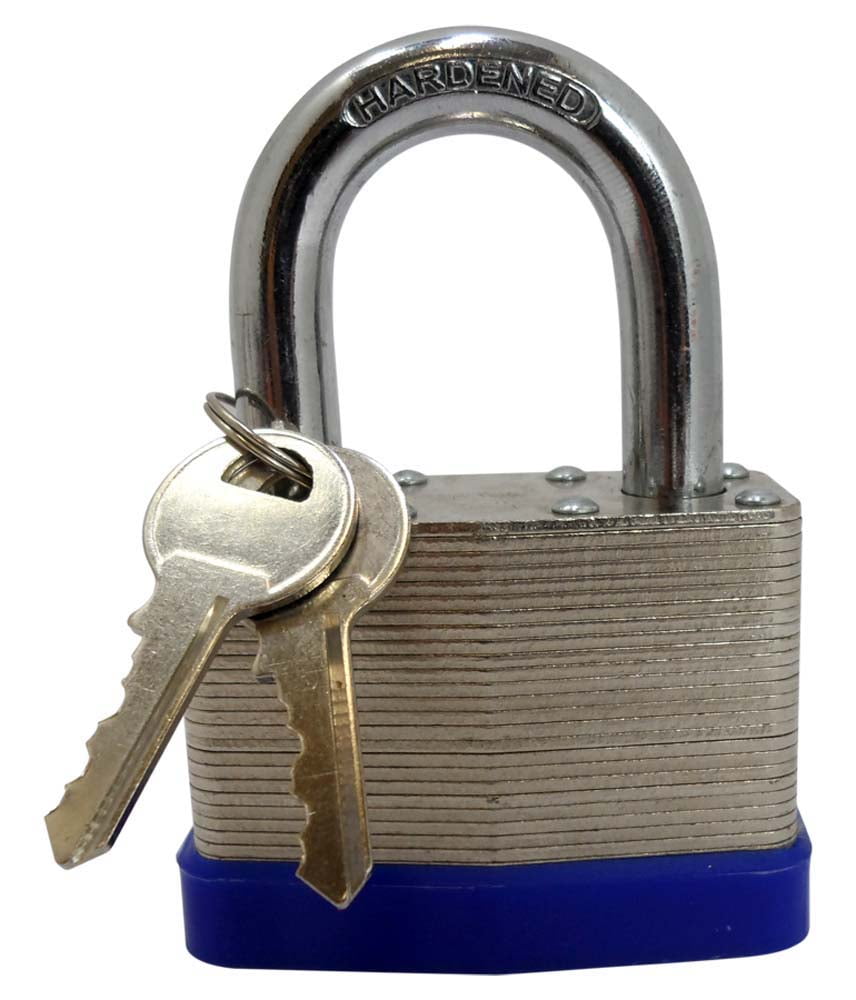 ToolUSA 60mm Laminated Padlock | Hardened Steel Shackle | Multi-Layered ...