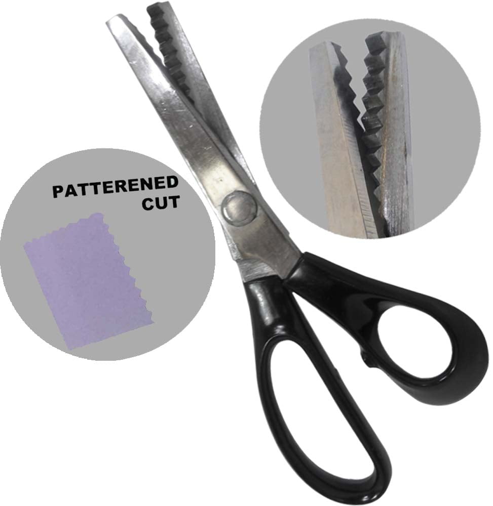ToolUSA 8" (20.3 cm) Pinking Shears | Extra Sharp Blades | Durable ...