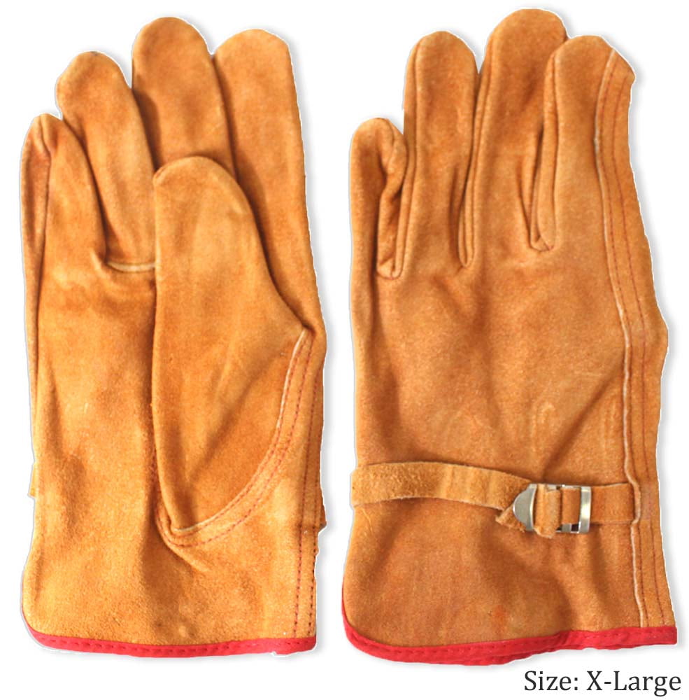 ToolUSA Men's XLarge Brown Split Leather Driver's Gloves | Unlined ...