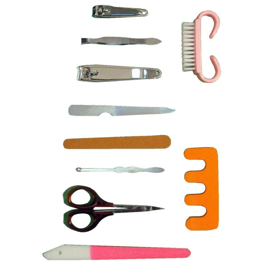 ToolUSA "ON THE GO" 10 Piece Nail Manicure Set | Dual Pack for Home and ...