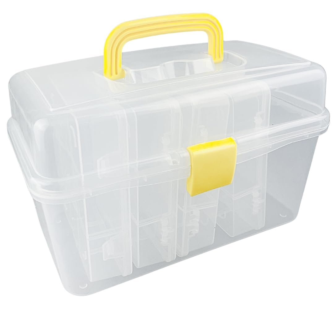 ToolUSA Transparent Storage Box System 12" x 8" x 7-1/2" 30.5 cm x 20.3 ...