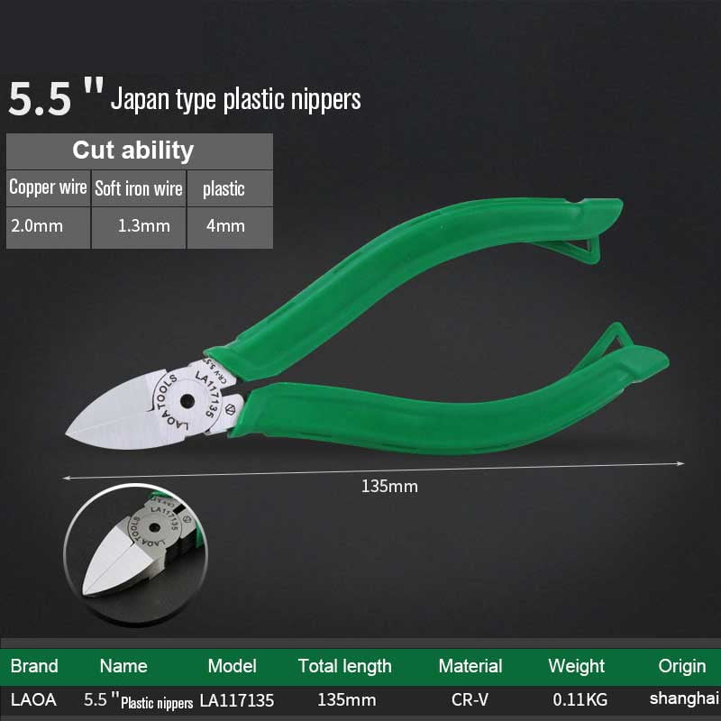 ToolXcel Cr-V Plastic Pliers Nippers Jewelry Electrical Wire Cable ...